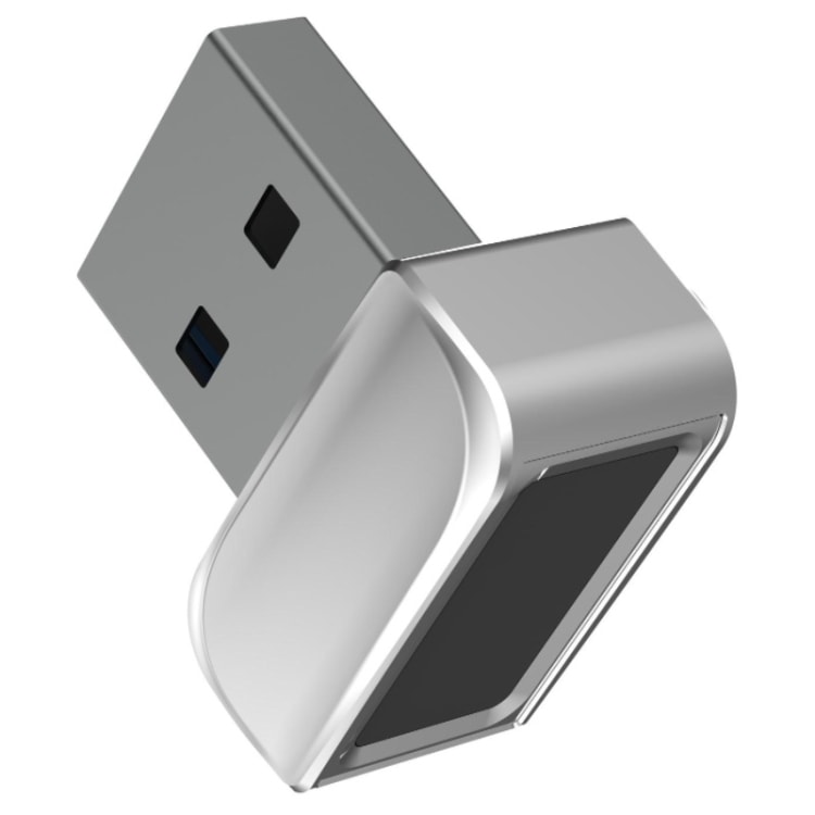 USB Fingerprint Reader Windows Hello Dongle Module - Silver | Bigupgadgets