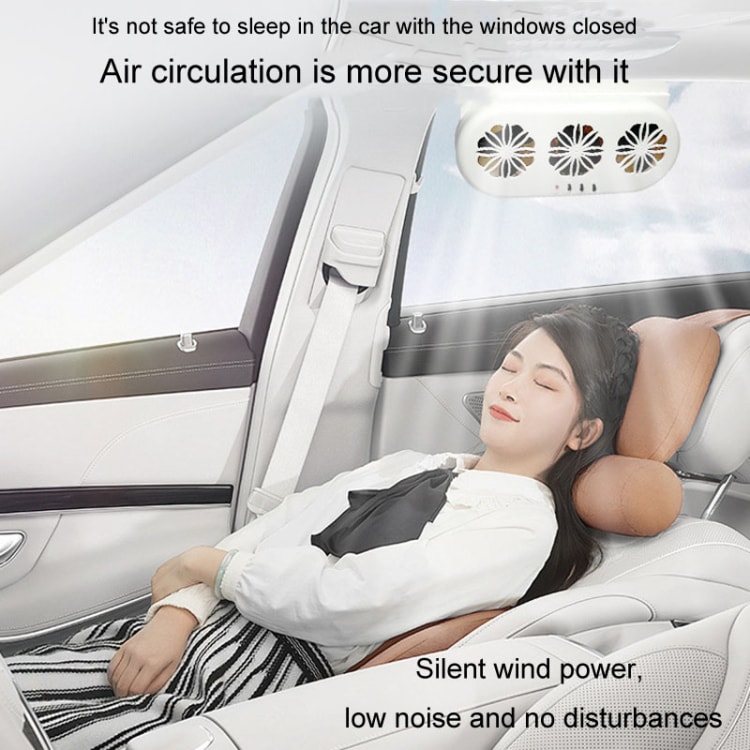 USB Car Window Exhaust Fan, White | Bigupgadgets
