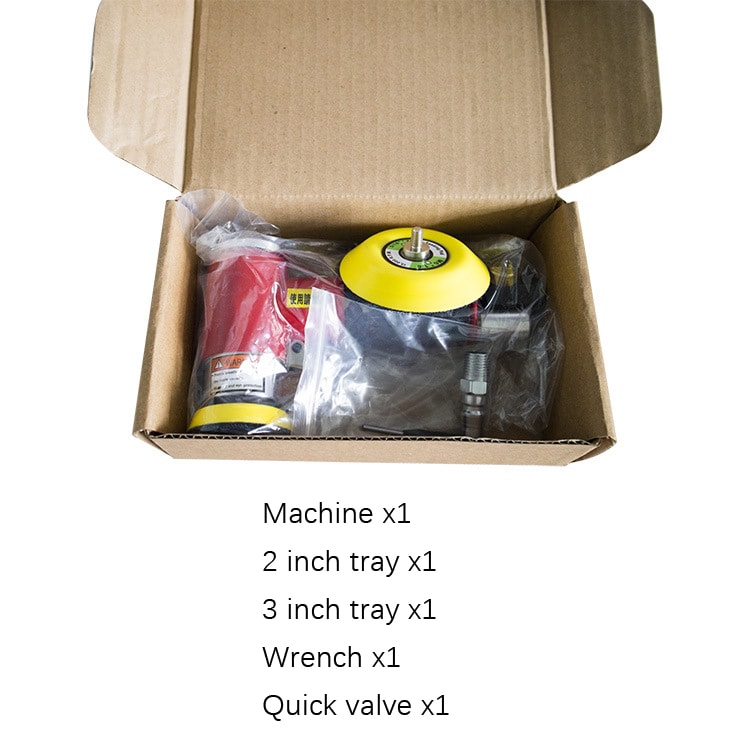 Pneumatic Polishing & Sandpaper Car Waxing Machine (Black, 2" 3" Pallet ...